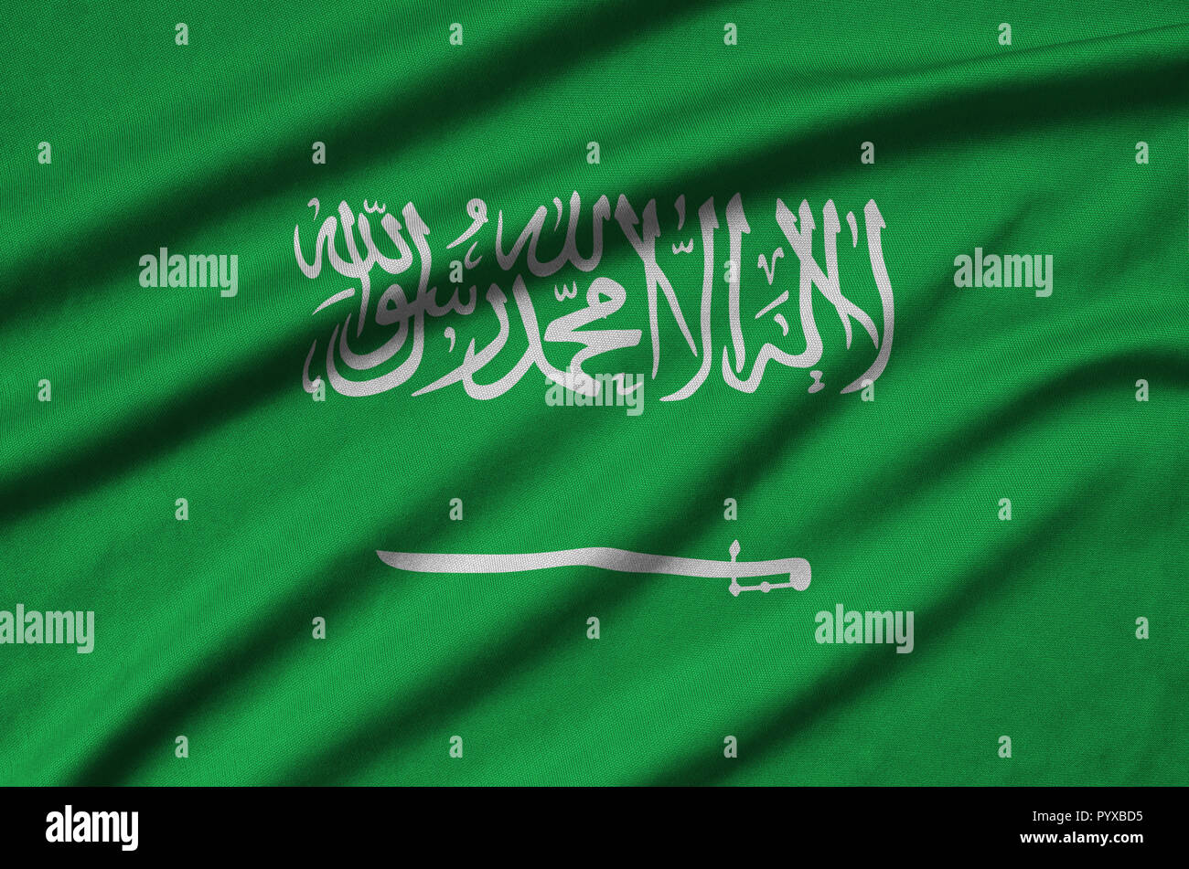 Official flag of saudi arabia hi-res stock photography and images - Alamy