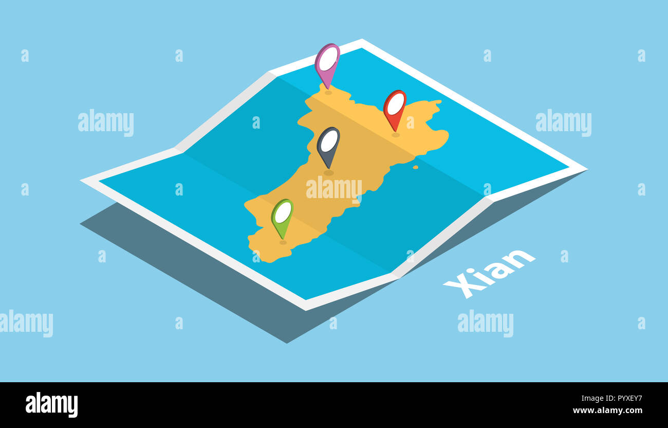 Xian map hi-res stock photography and images - Alamy