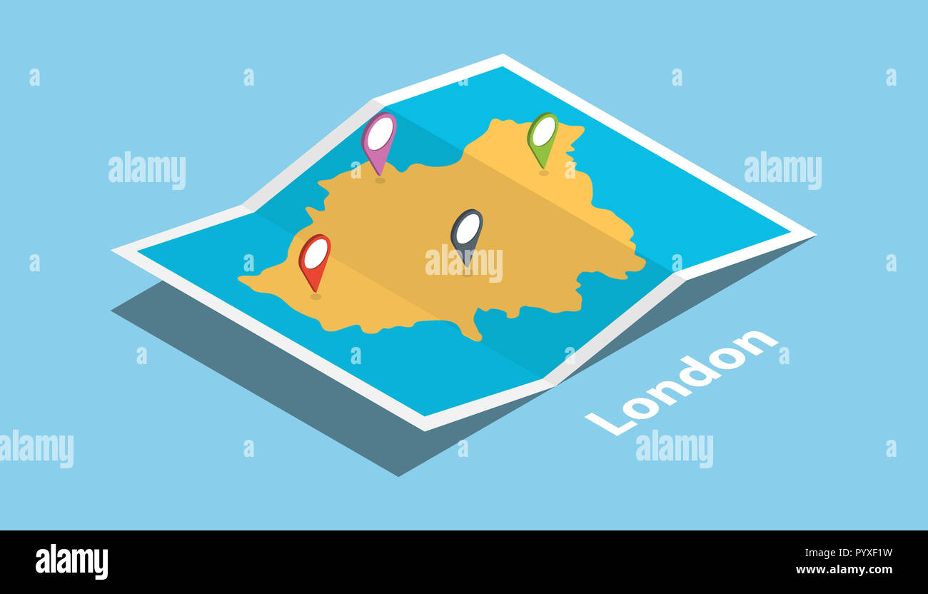london england capital british explore maps with isometric style and ...