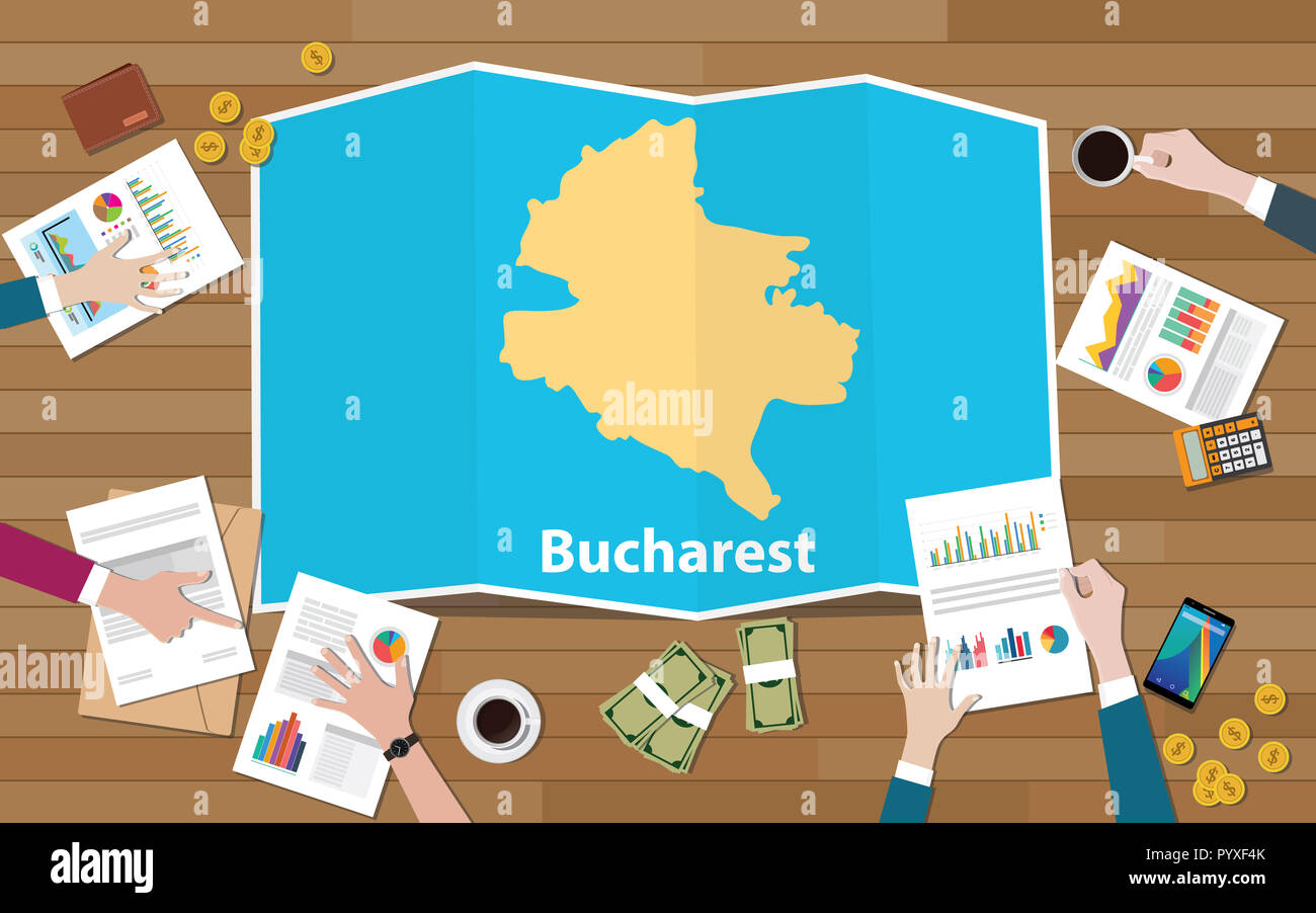 bucharest romania capital city region economy growth with team discuss ...