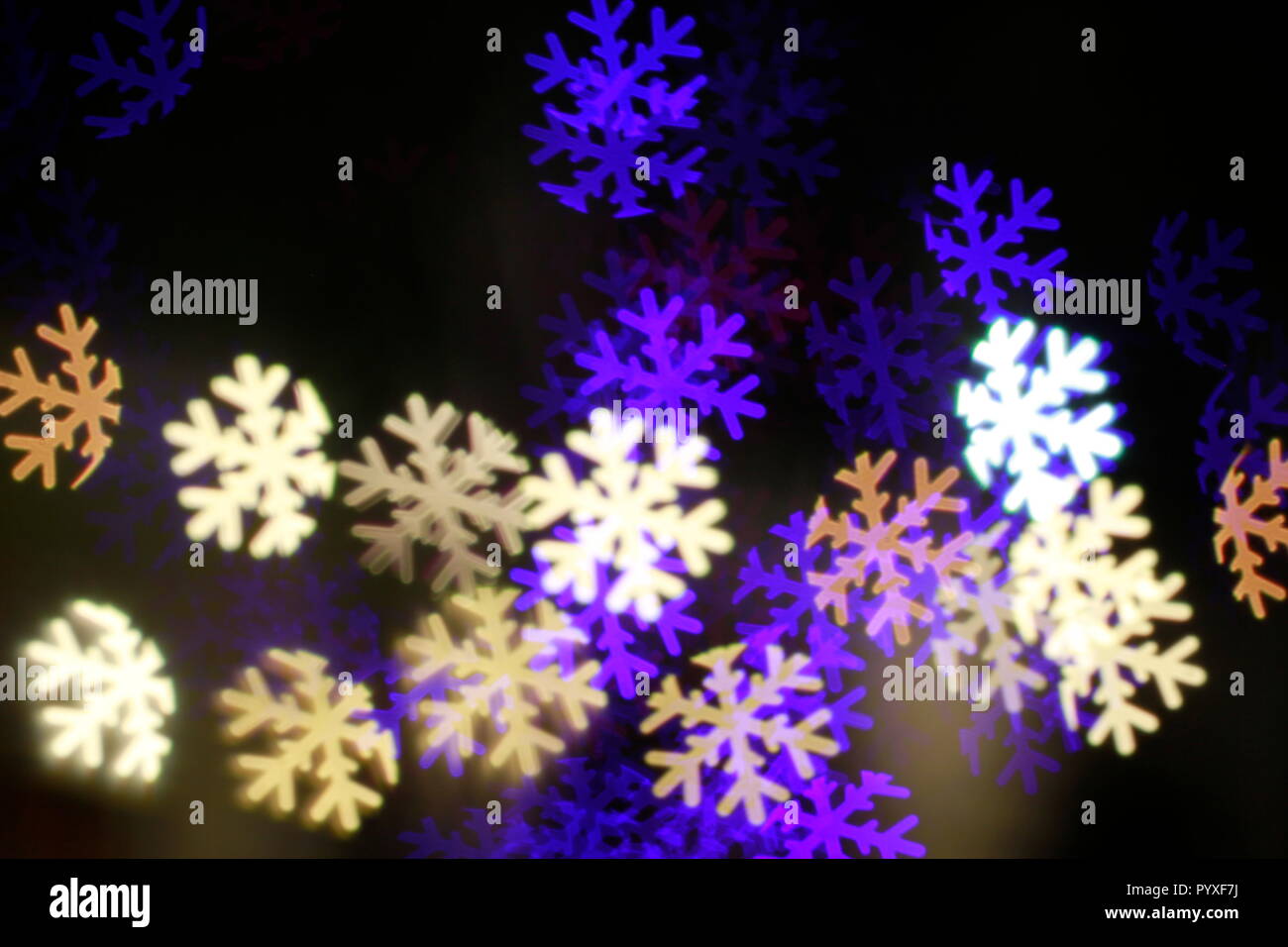snowflake light bokeh Stock Photo - Alamy