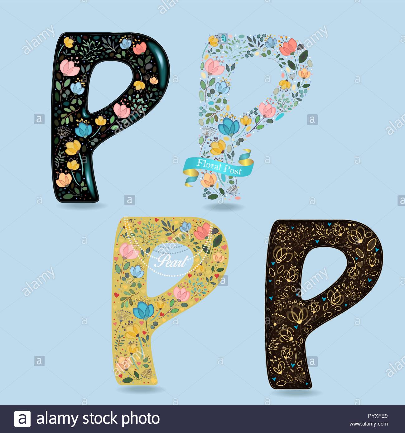 Letter P Flowers Stock Photos & Letter P Flowers Stock Images - Alamy