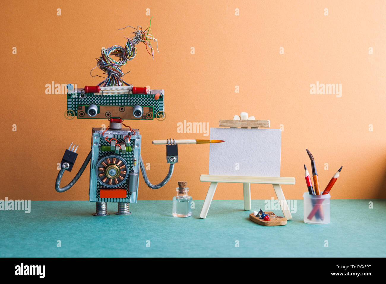 Robotic artist hi-res stock photography and images - Alamy