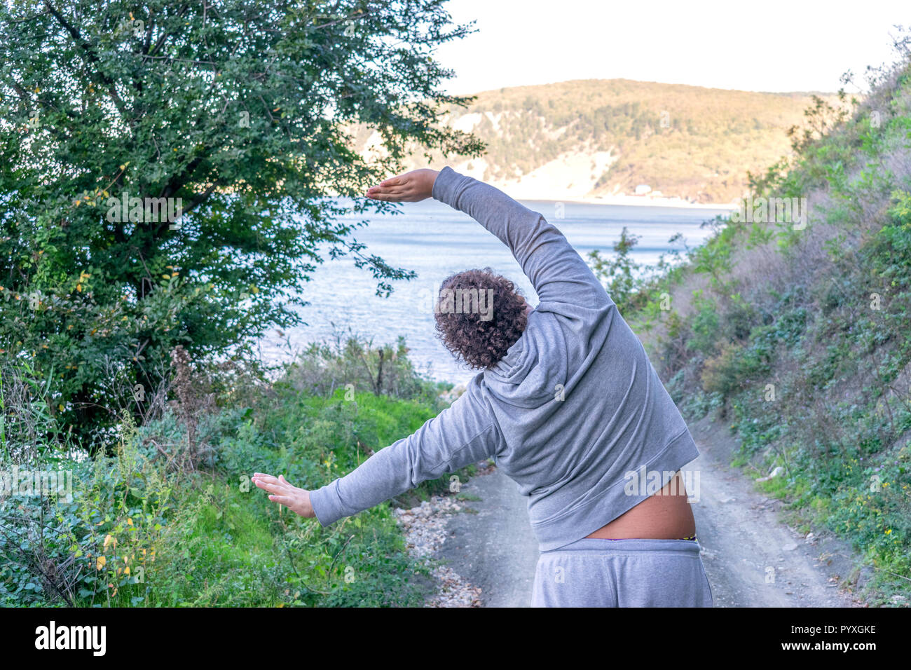 Fat man in landscape hi-res stock photography and images - Alamy