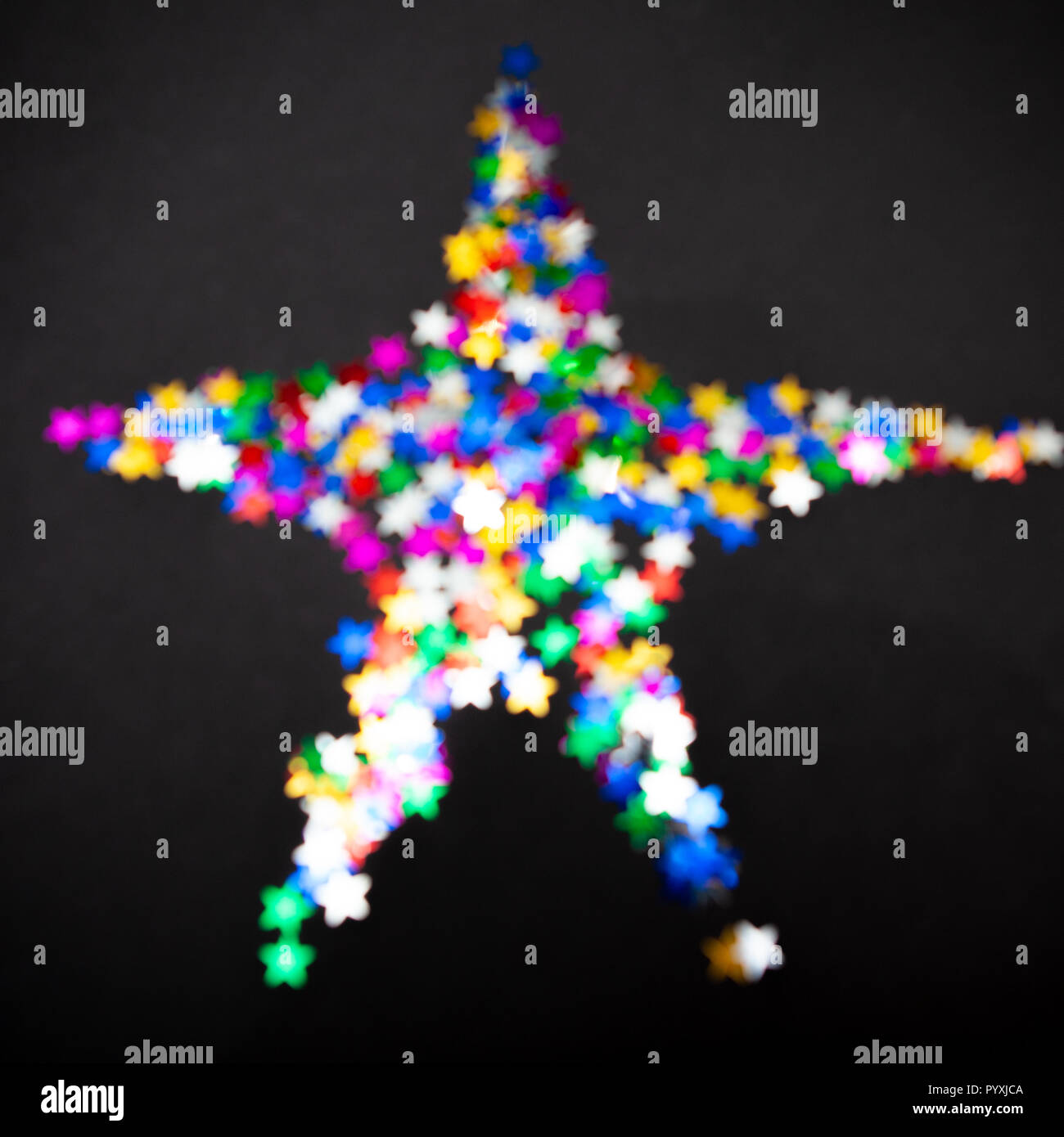 Abstract star bokeh background of Christmaslight. Defocused Concept ...