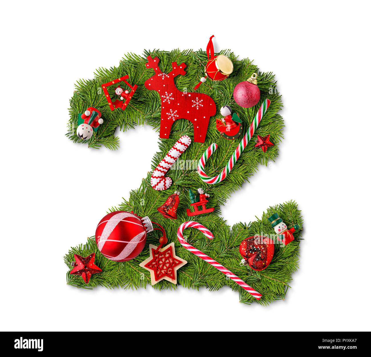 Christmas Numbers Font