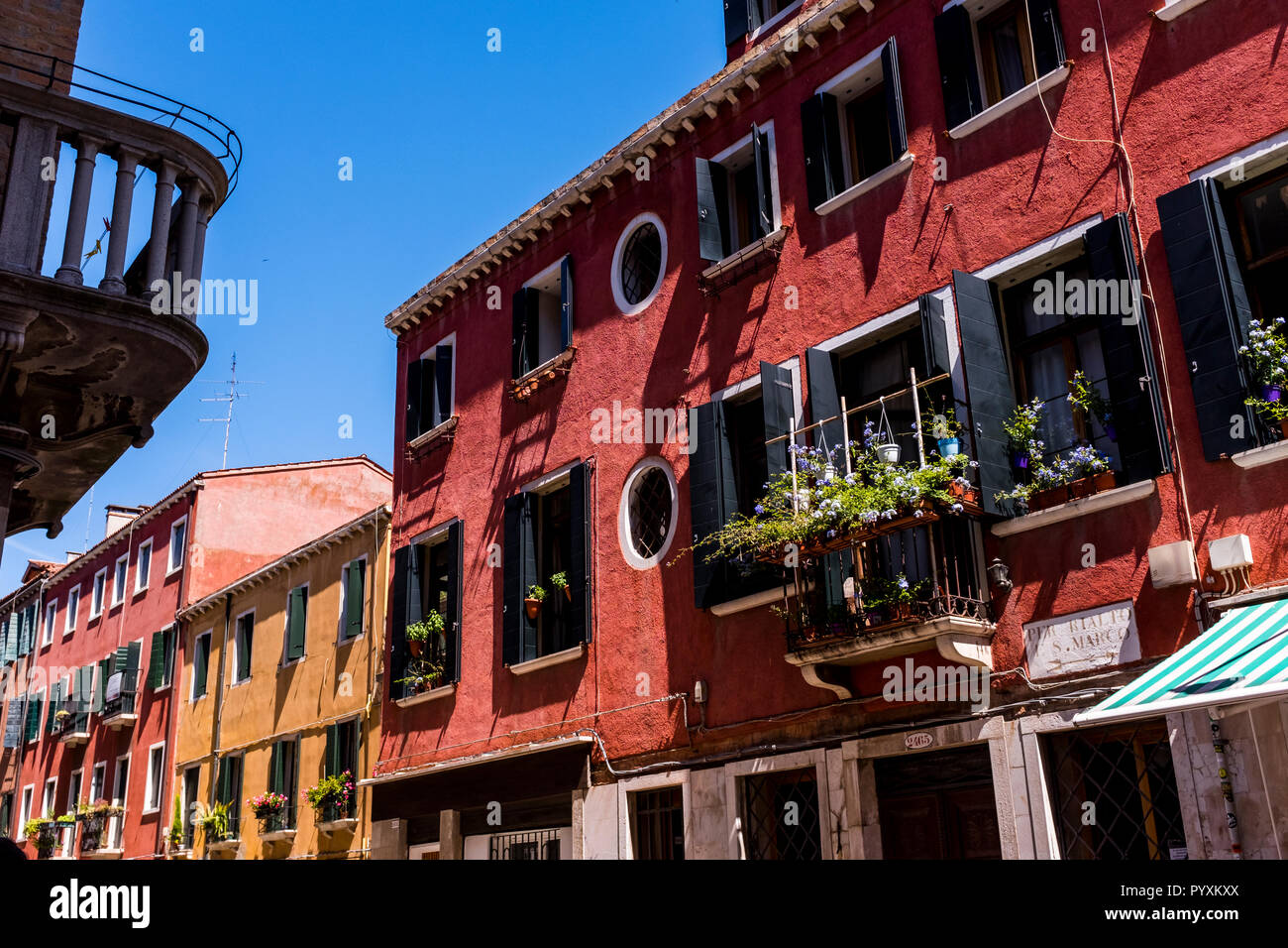 Colourful buildings in an italian style hi-res stock photography and ...