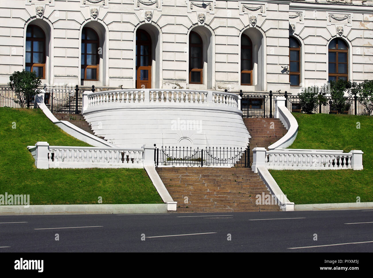 Front of the classical building of the late eighteenth century with ...