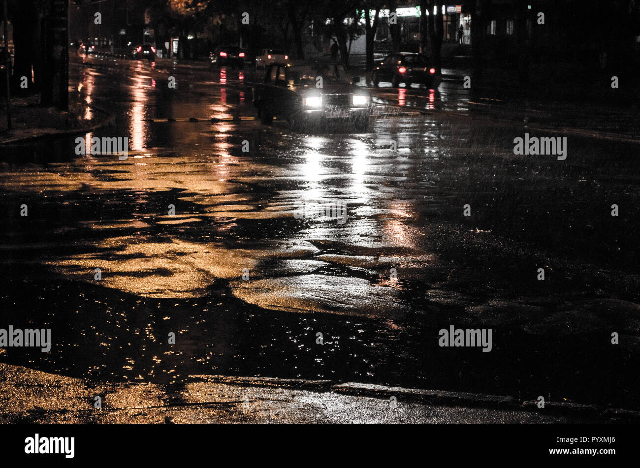 Rain Puddle Street