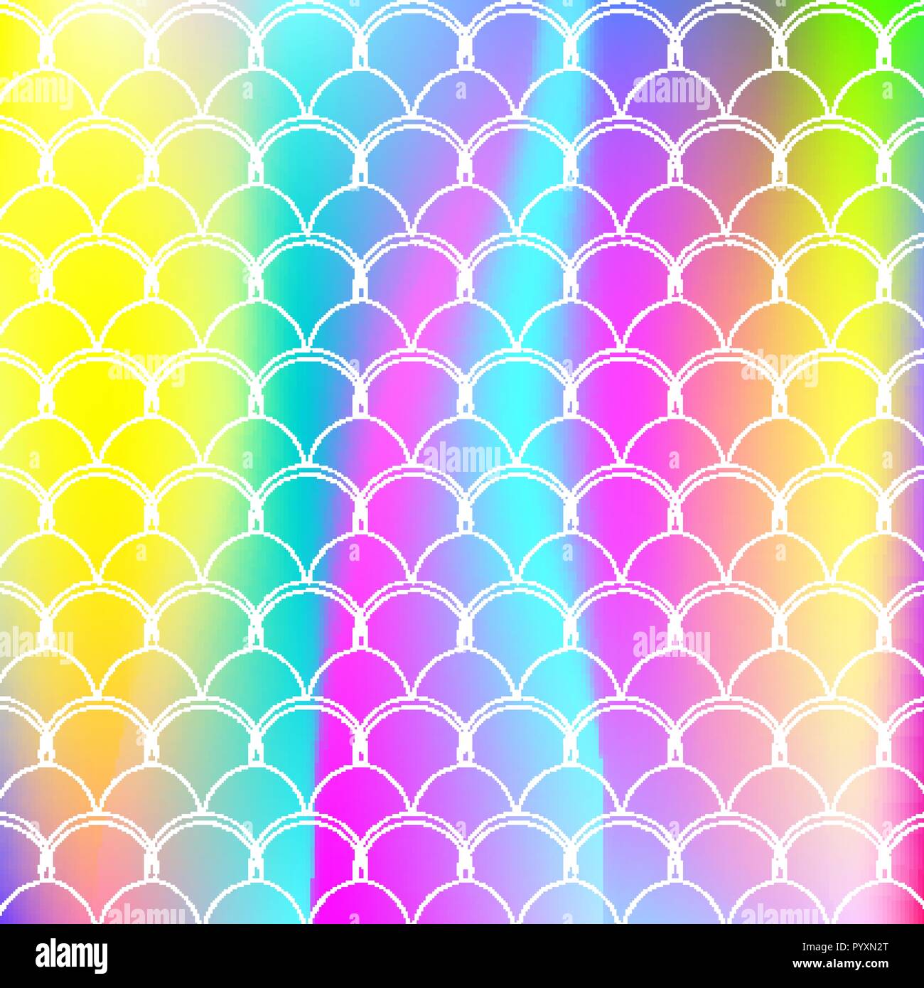 Holographic mermaid background with gradient scales Stock Vector Image ...