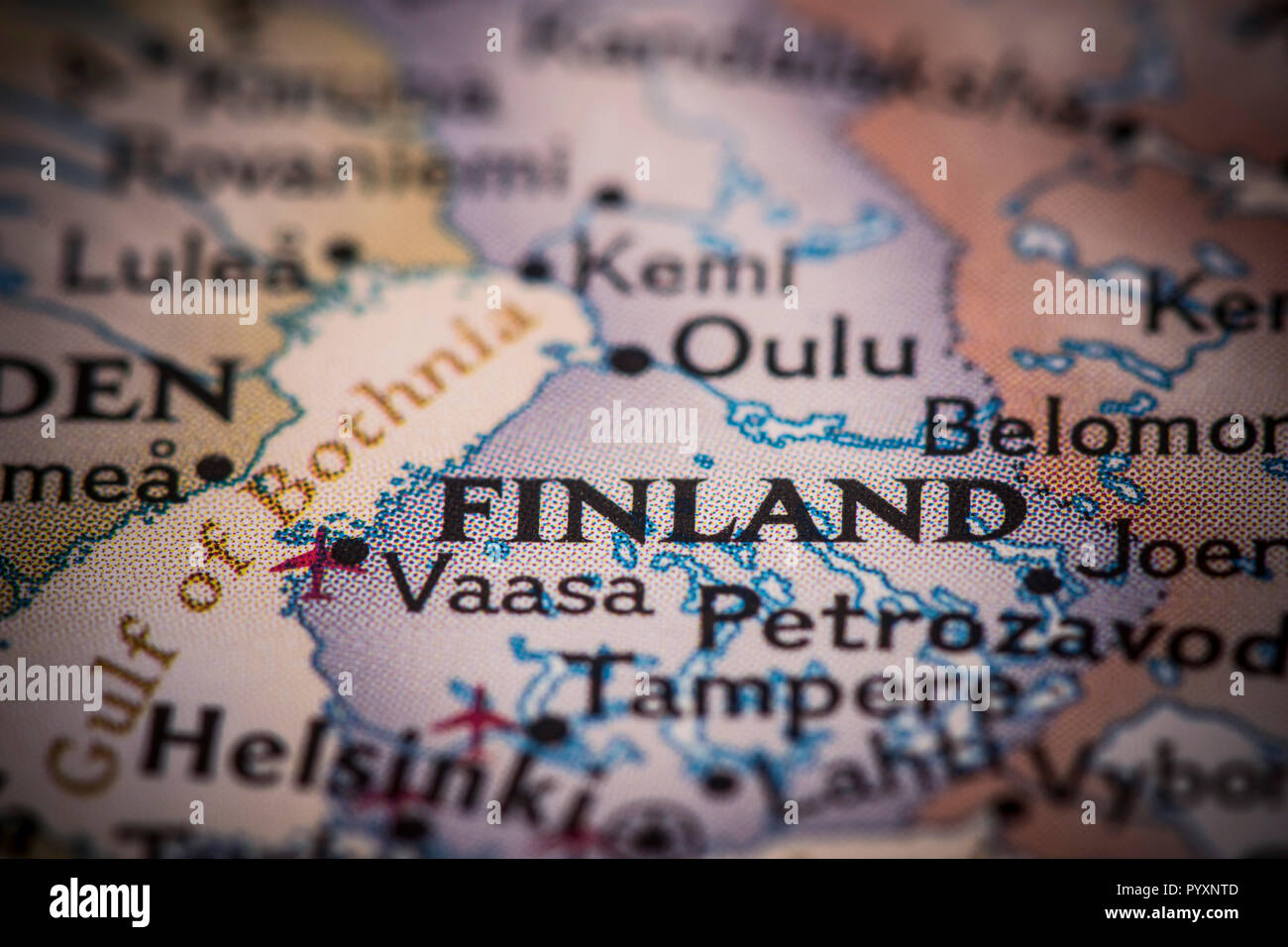 Political map of finland hi-res stock photography and images - Alamy