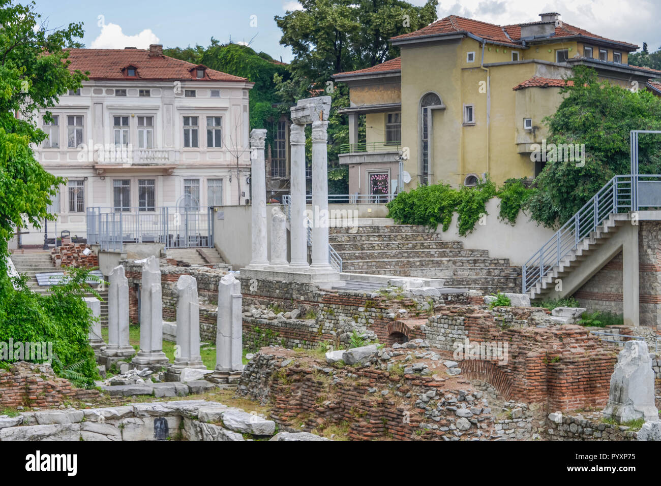Roman Odeon of Philippopolis, Old Town, Plovdiv, Bulgaria, Roemisches ...