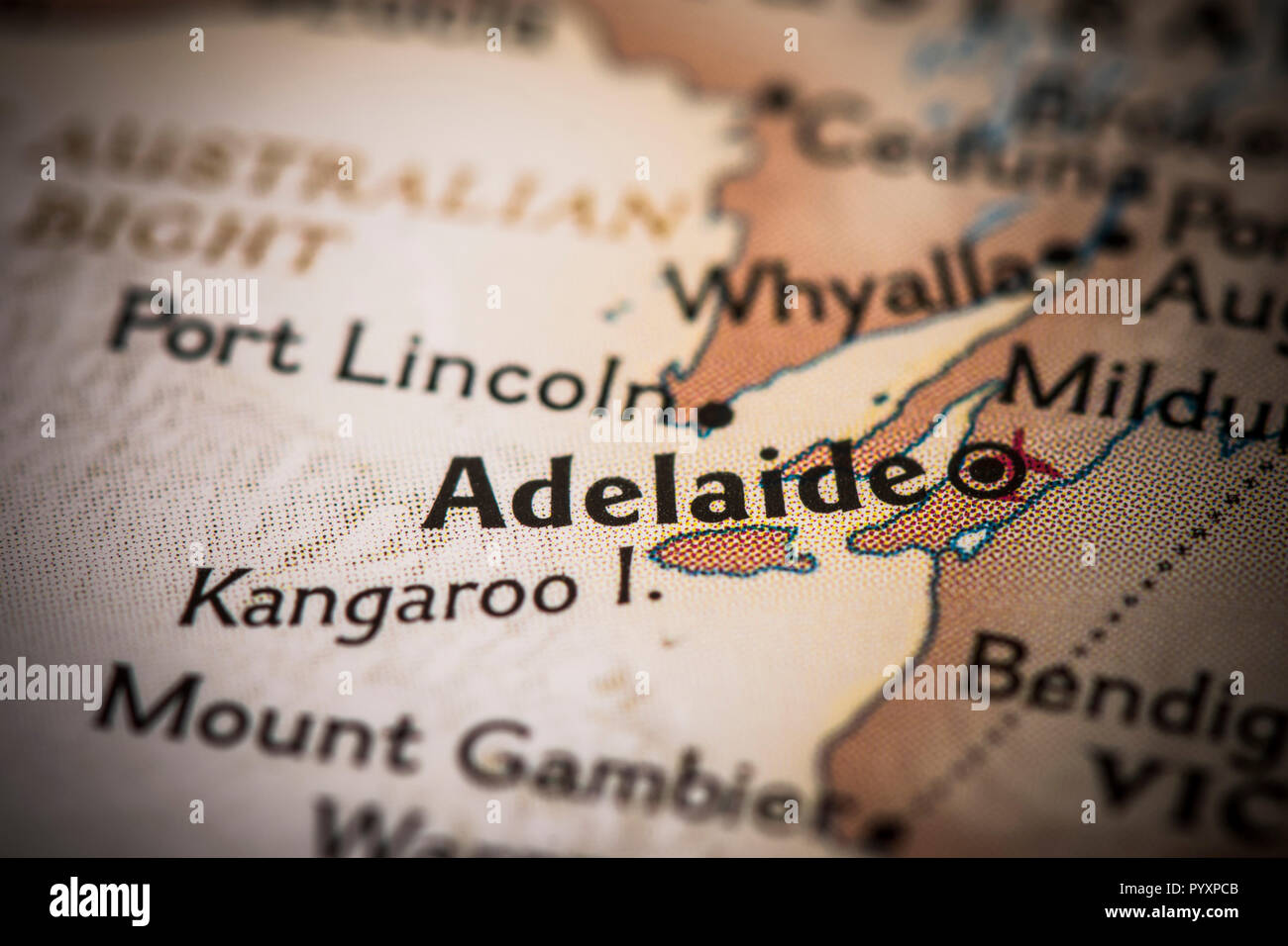 Adelaide australia city map hi-res stock photography and images - Alamy