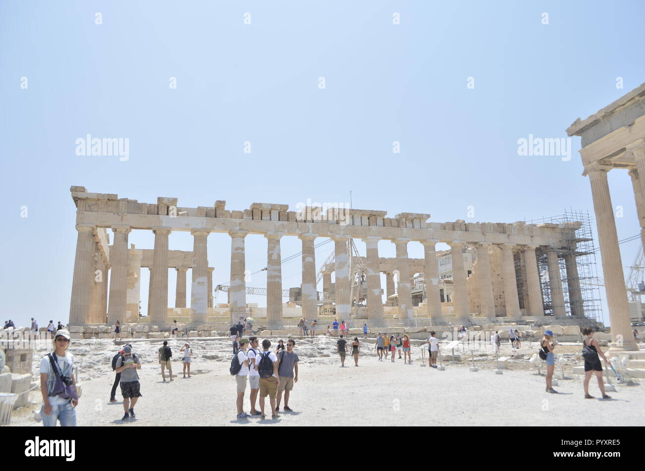 View of the Parthenon on Acropolis Stock Photo - Alamy
