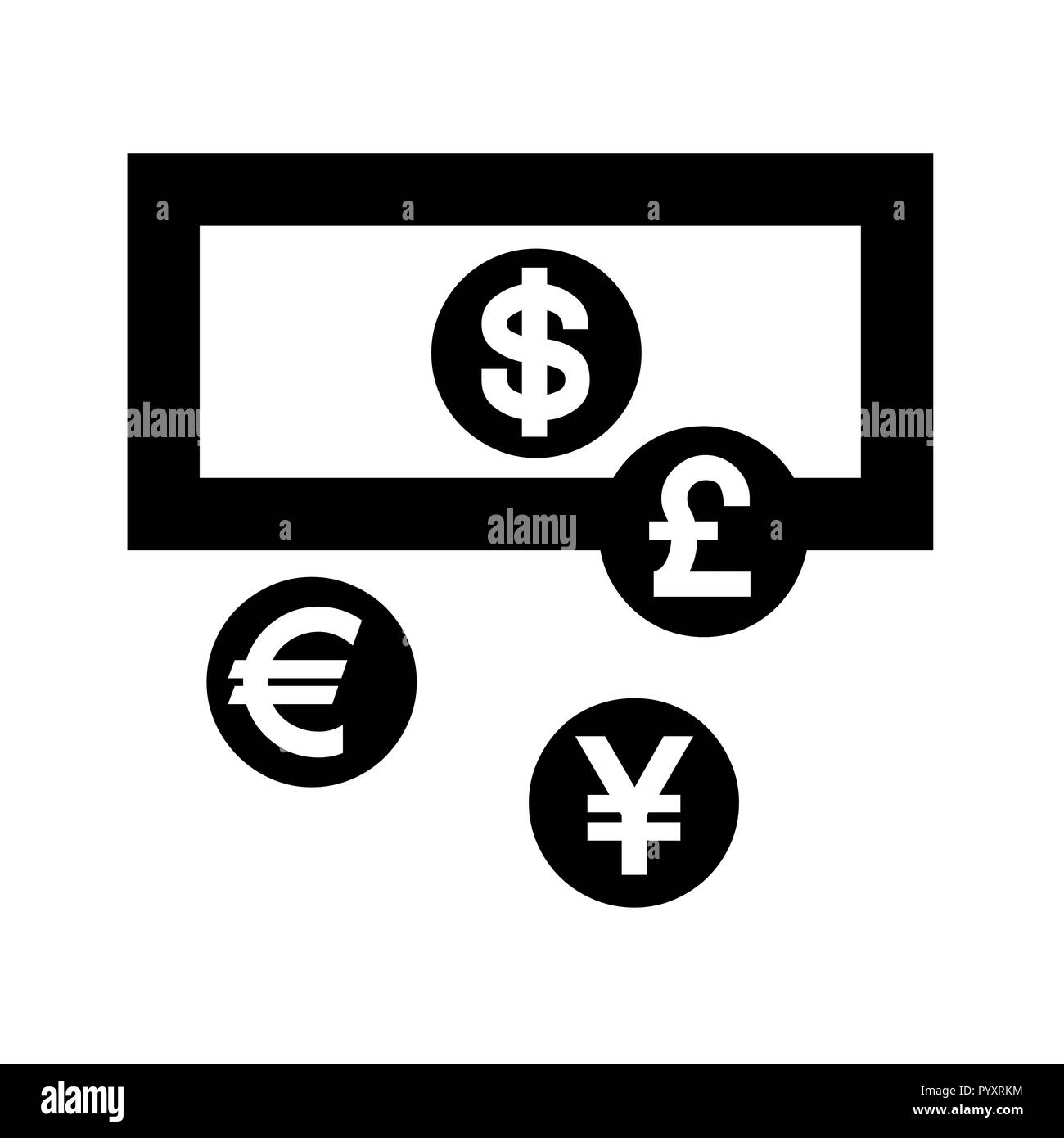 Exchange symbol illustration with a white background Stock Photo - Alamy