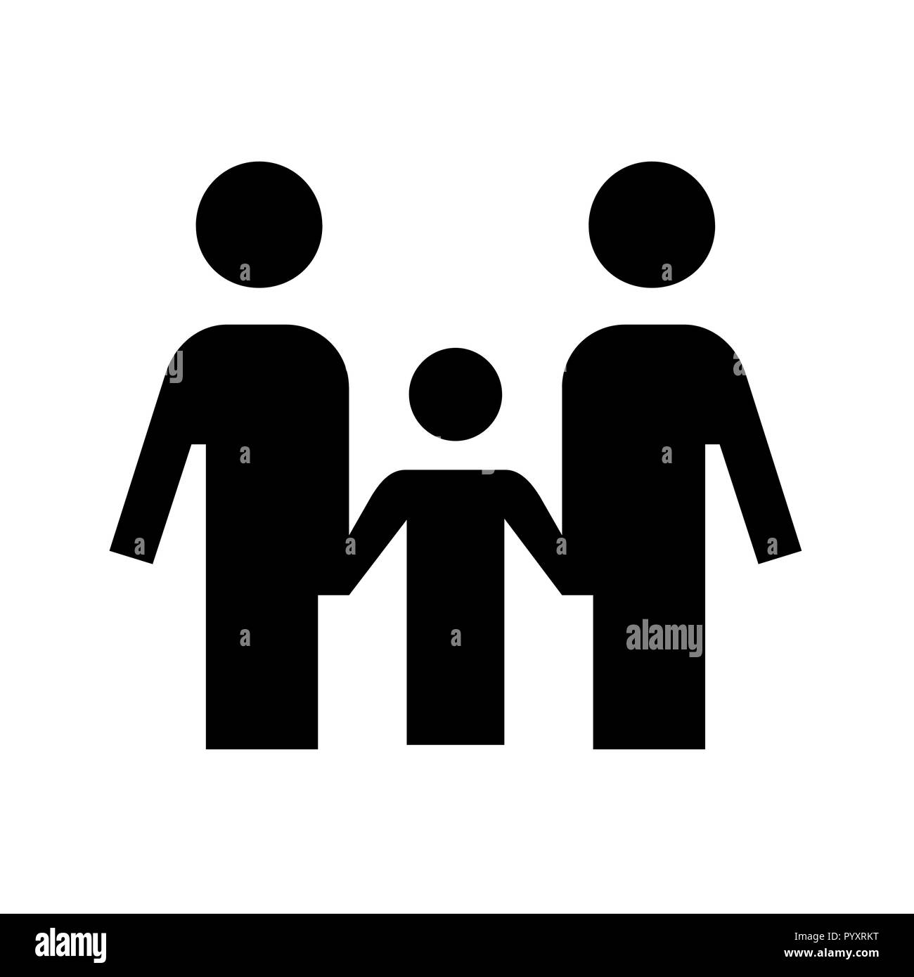 Symbol family illustration with a white background Stock Photo - Alamy