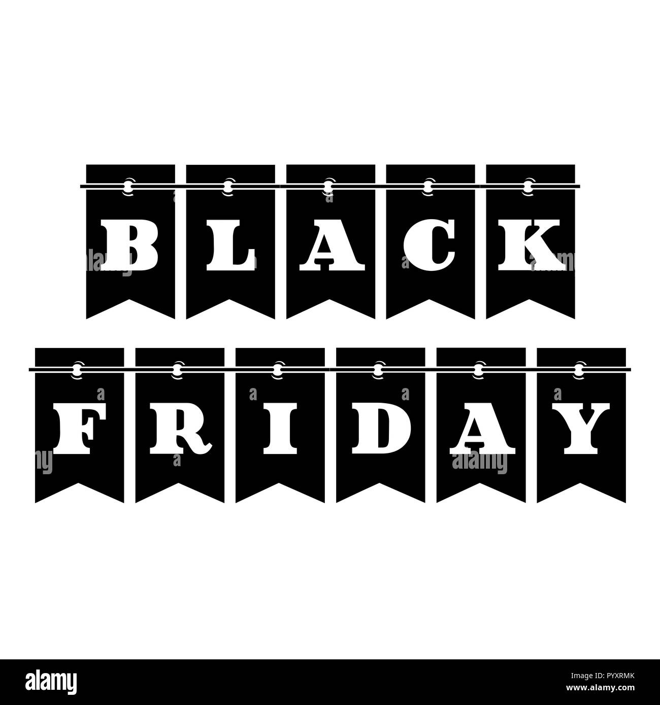 Black friday sign illustration Stock Photo - Alamy