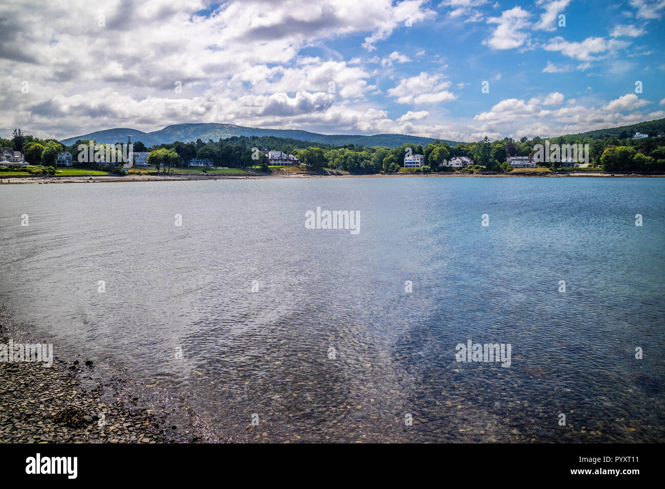 A spectacular view of a bay in Bar Harbor, Maine Stock Photo - Alamy