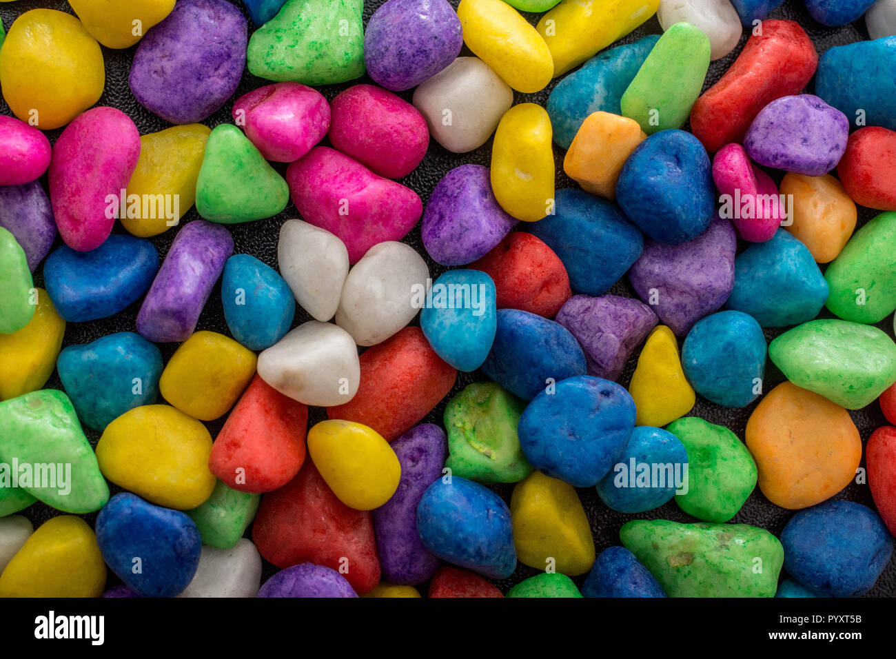 Pile of little colorful pebbles as stone background Stock Photo - Alamy
