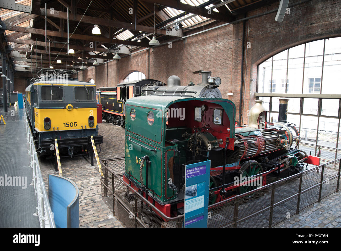 Locomotives at the Museum of Science & Industry, Manchester, England ...