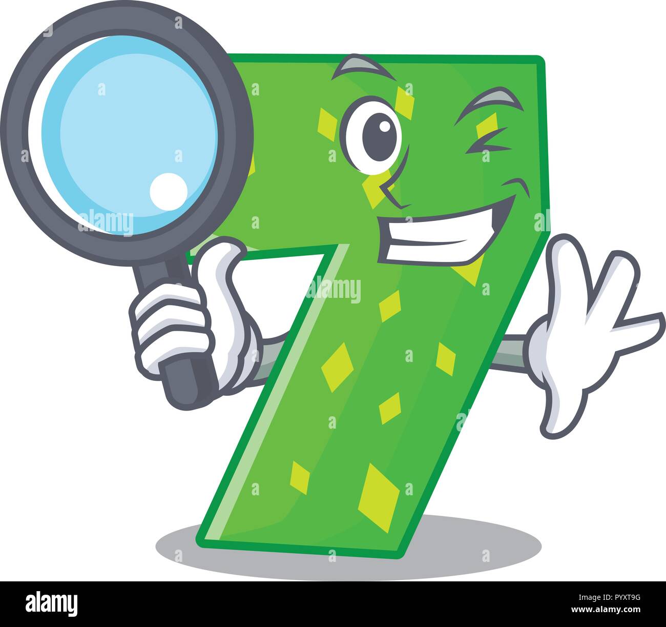 Detective number seven sign on door cartoon Stock Vector Image & Art ...
