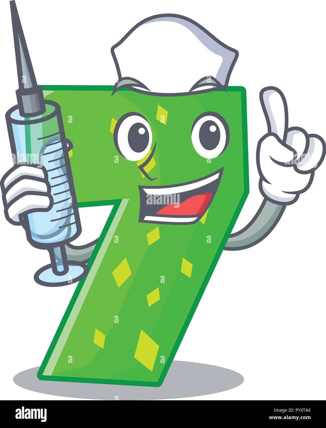 Nurse number seven sign on door cartoon Stock Vector Image & Art - Alamy