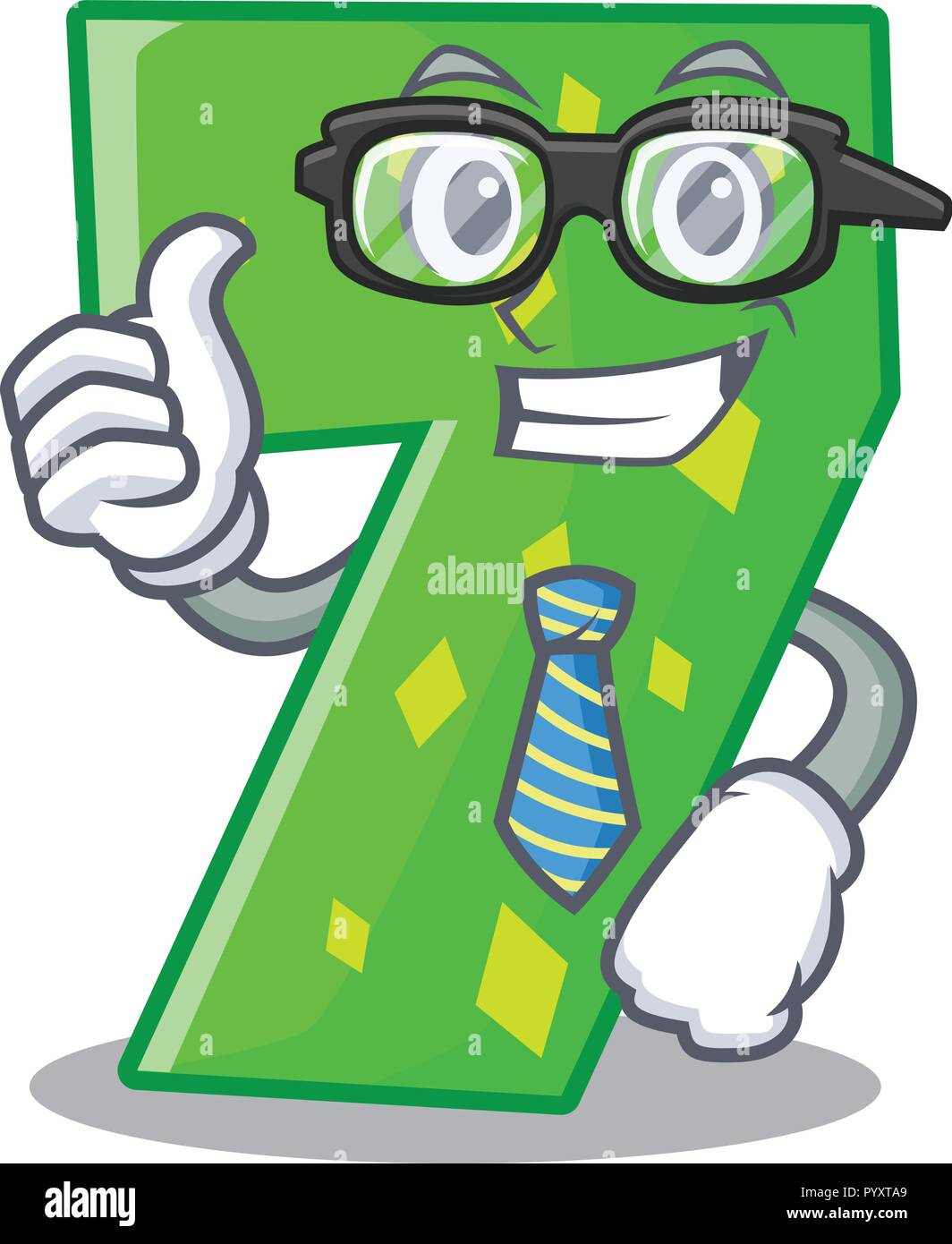 Businessman number seven sign on door cartoon Stock Vector Image & Art ...