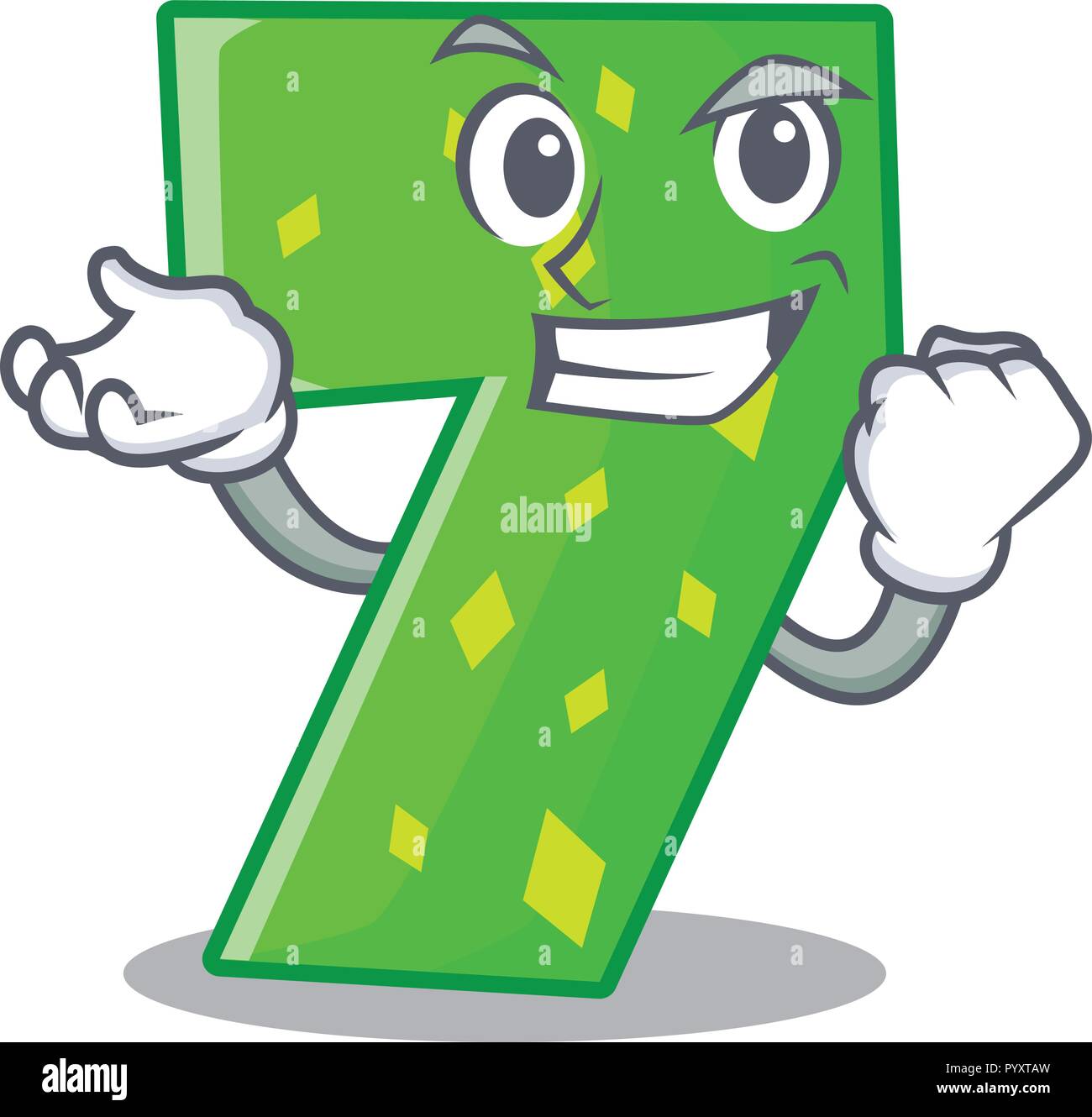 Successful number seven sign on door cartoon Stock Vector Image & Art ...