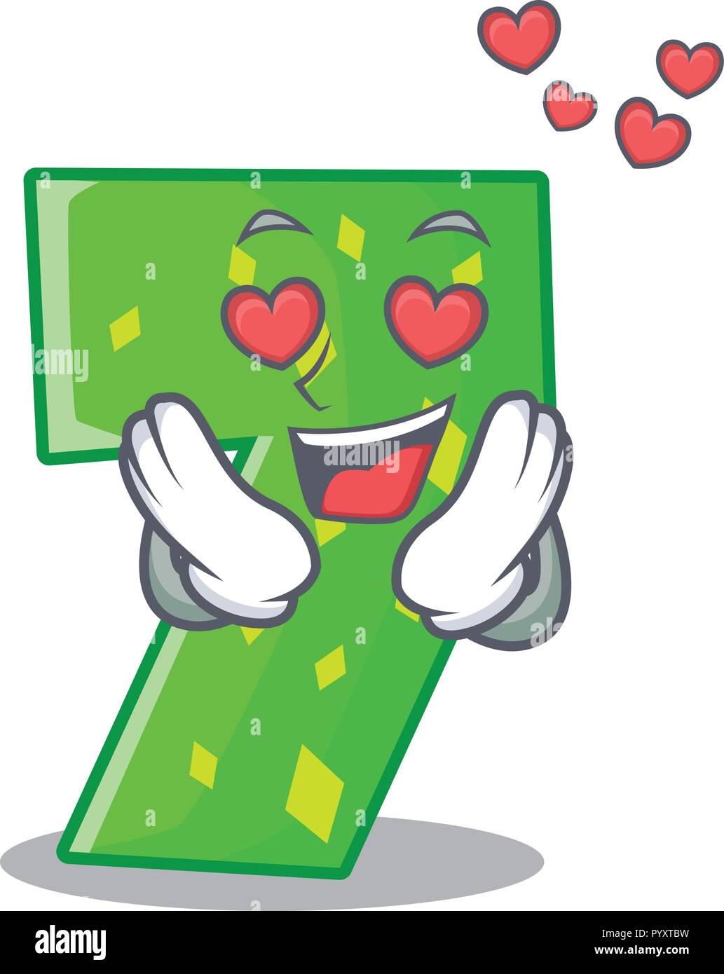 In love cartoon number seven on stone wall Stock Vector Image & Art - Alamy