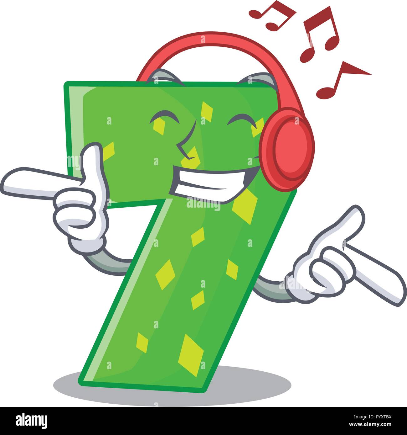 The listening seven Stock Vector Images - Alamy