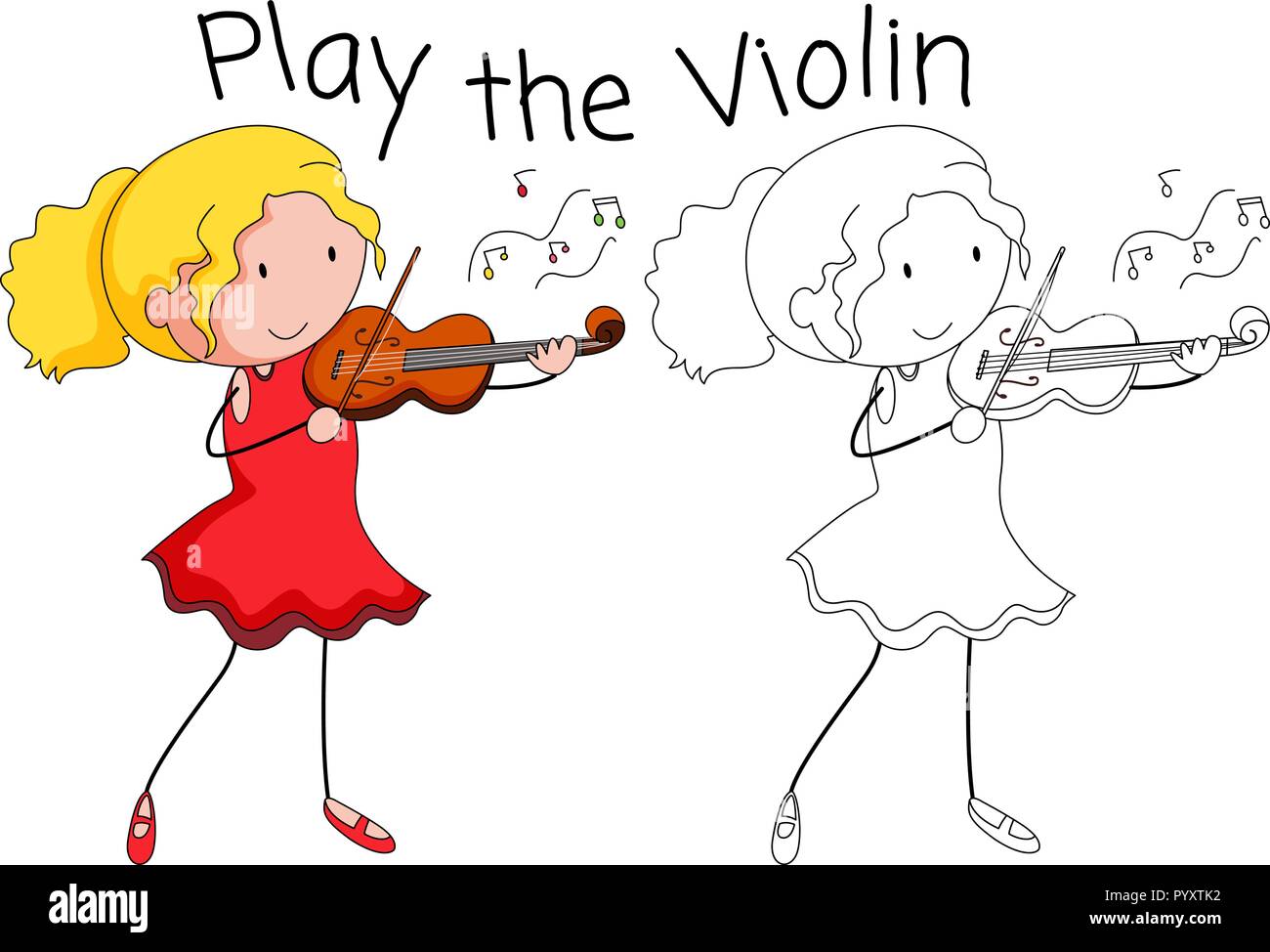 A violin musician graphic illustration Stock Vector Image & Art - Alamy