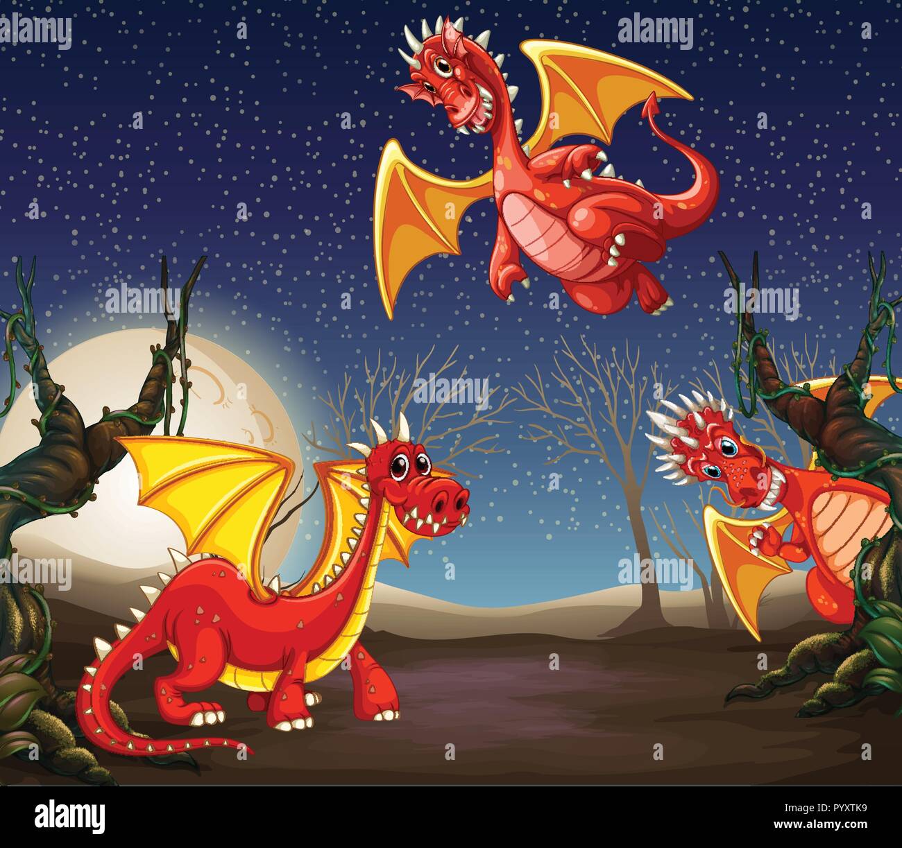 Night monster clipart Stock Vector Images - Alamy