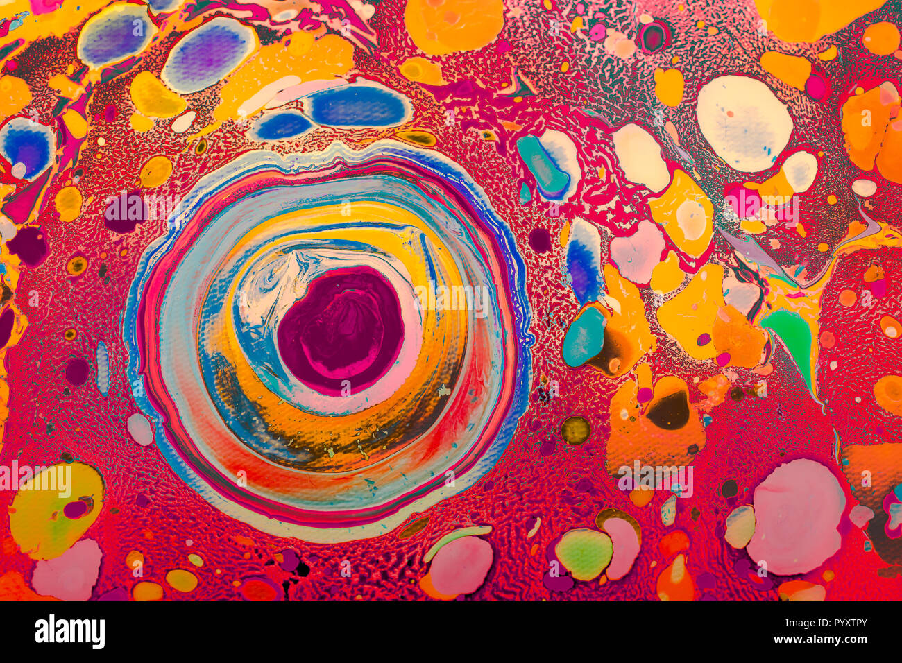 Traditional Ottoman Turkish marbling art patterns as abstract ...