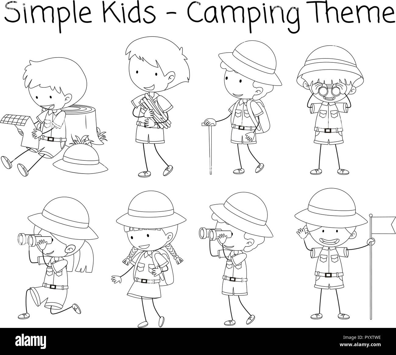 Boy clipart Black and White Stock Photos & Images - Alamy