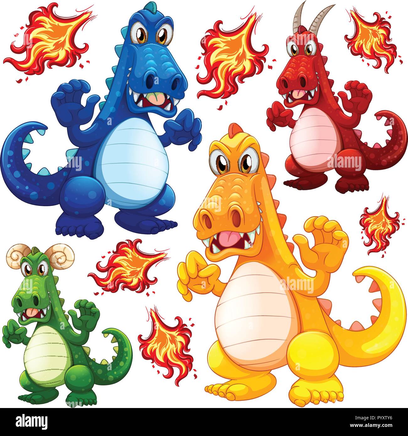 Angry dragon hi-res stock photography and images - Alamy