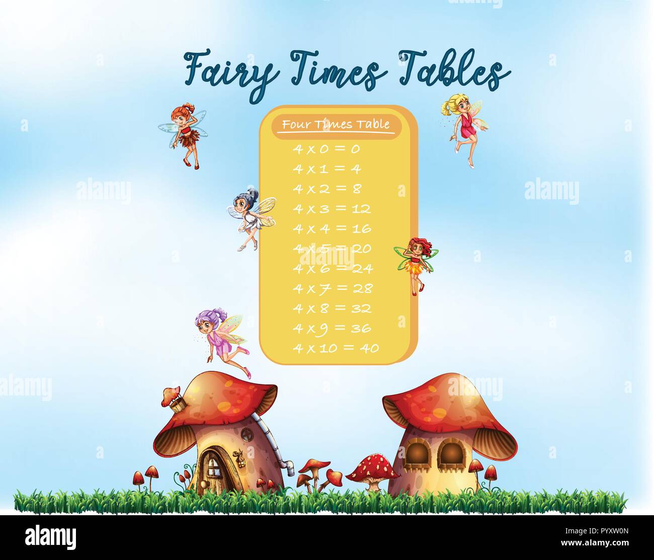 Math fairy times tables illustration Stock Vector Image & Art - Alamy