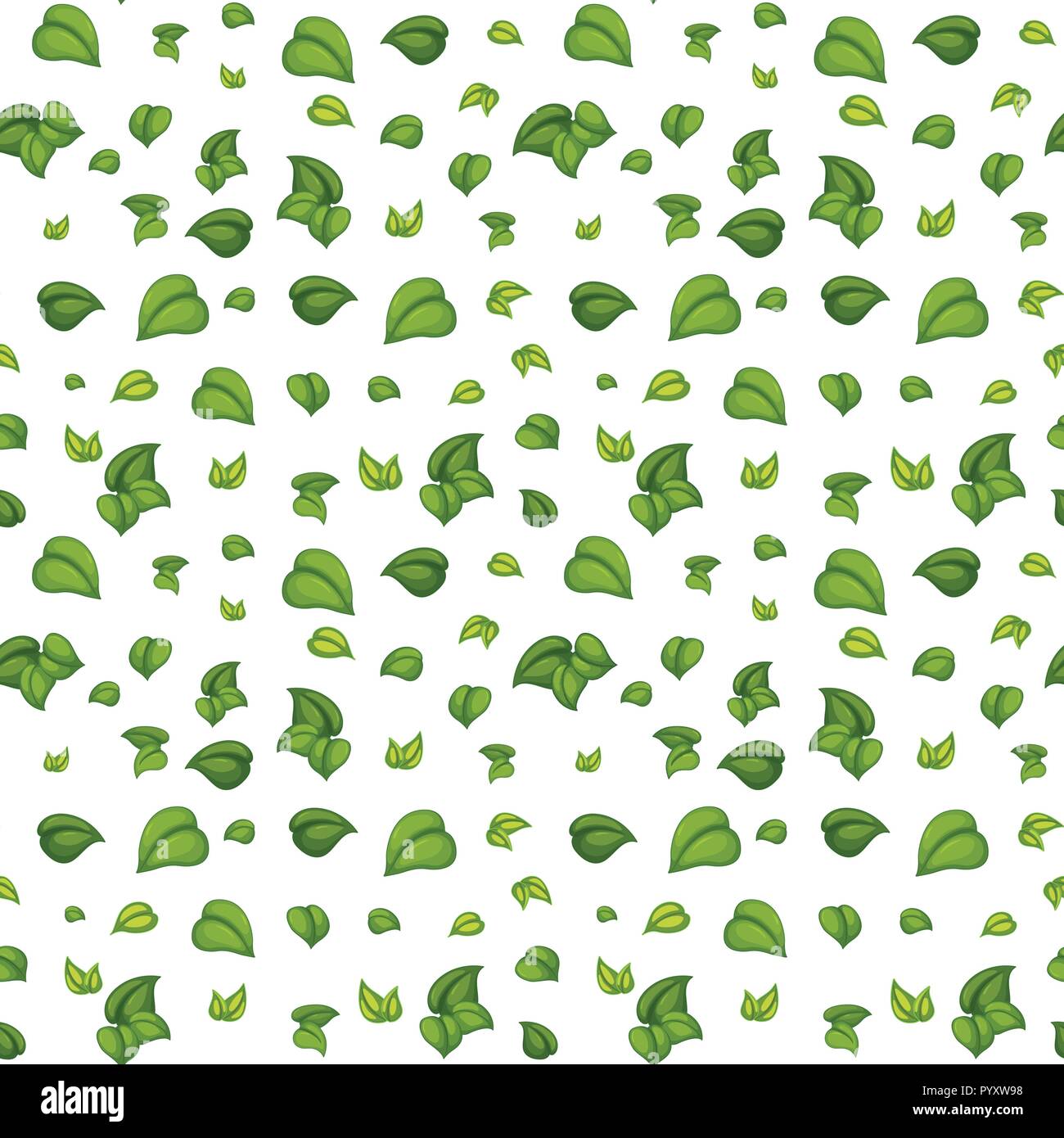 Green leaf seamless pattern illustration Stock Vector Image & Art - Alamy