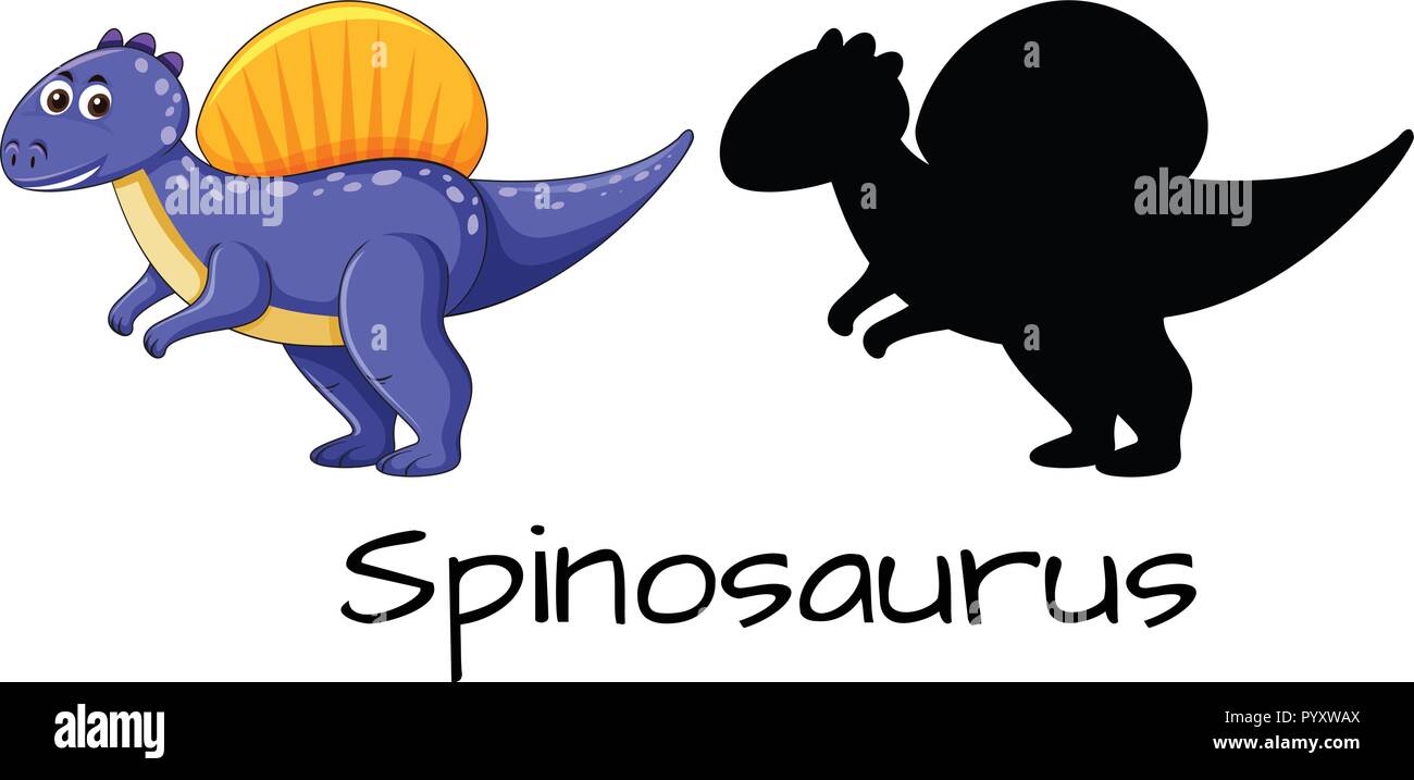 Set of spinosaurus design illustration Stock Vector Image & Art - Alamy