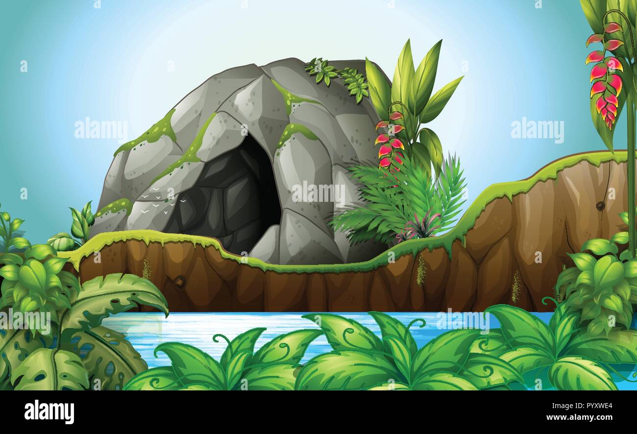 Bird in cave Stock Vector Images - Alamy