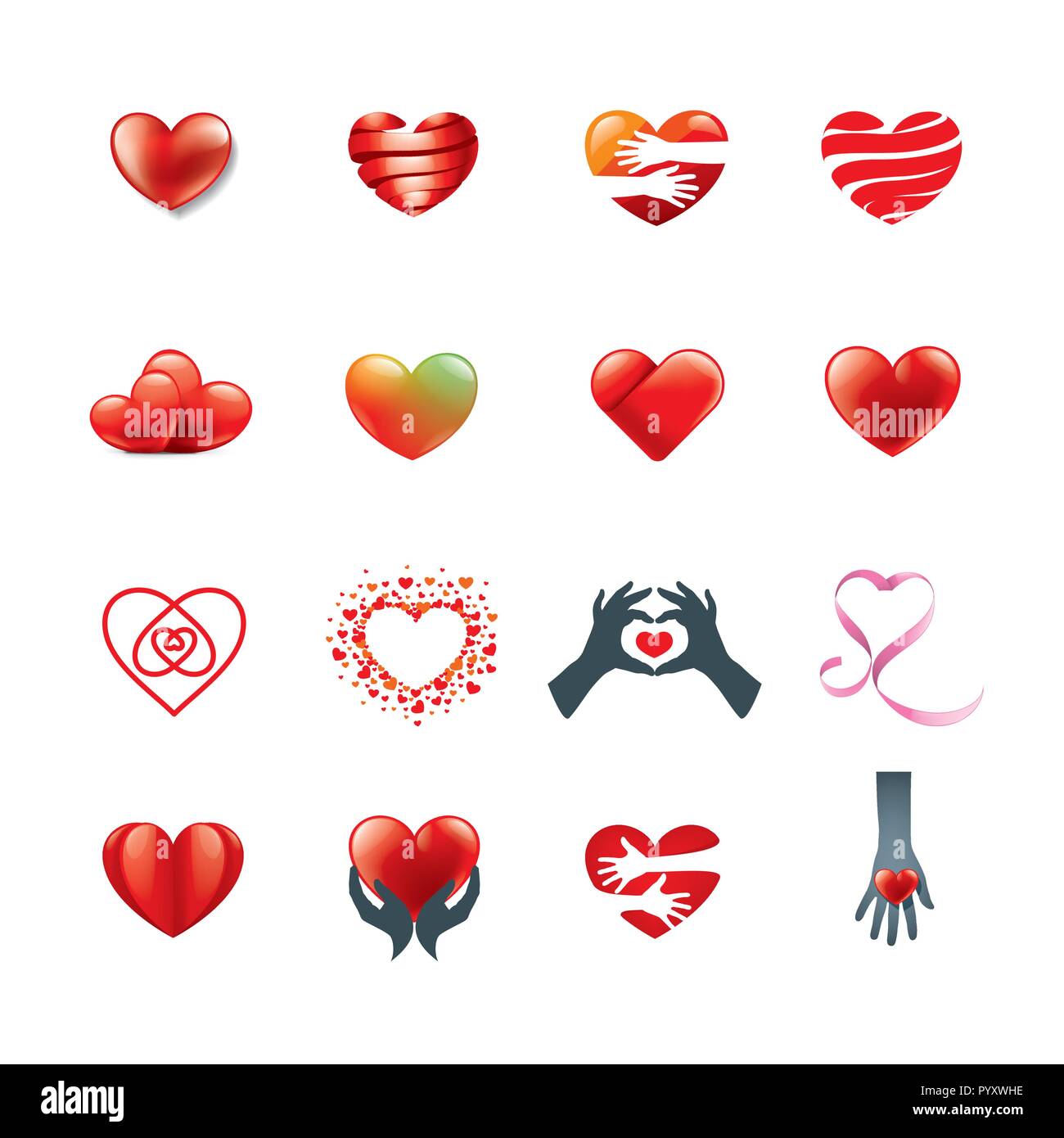 Heart sign for Valentine day. Vector illustration Stock Vector Image ...