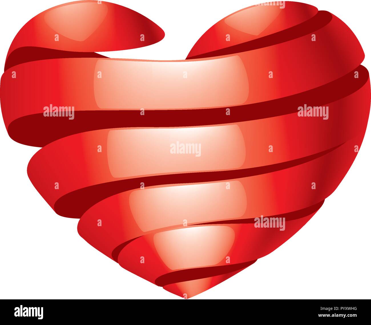 Heart sign for Valentine day. Vector illustration Stock Vector Image ...