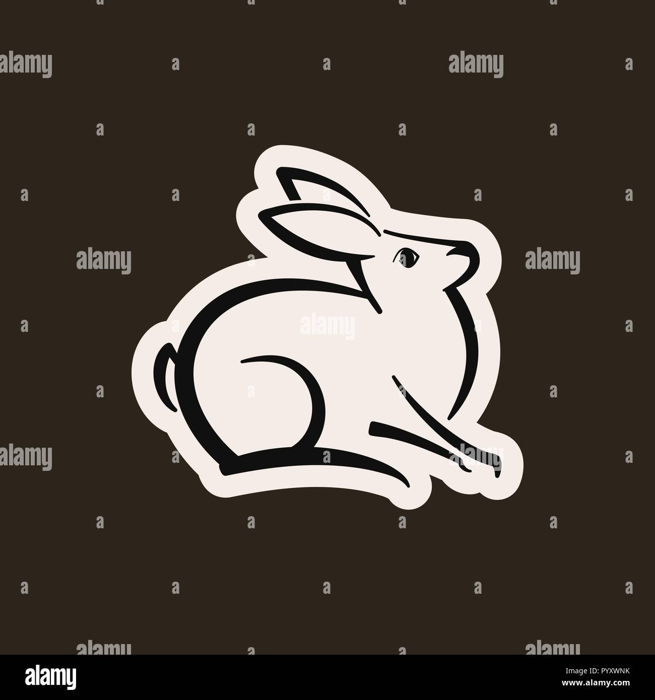 Outline Hare High Resolution Stock Photography and Images - Alamy