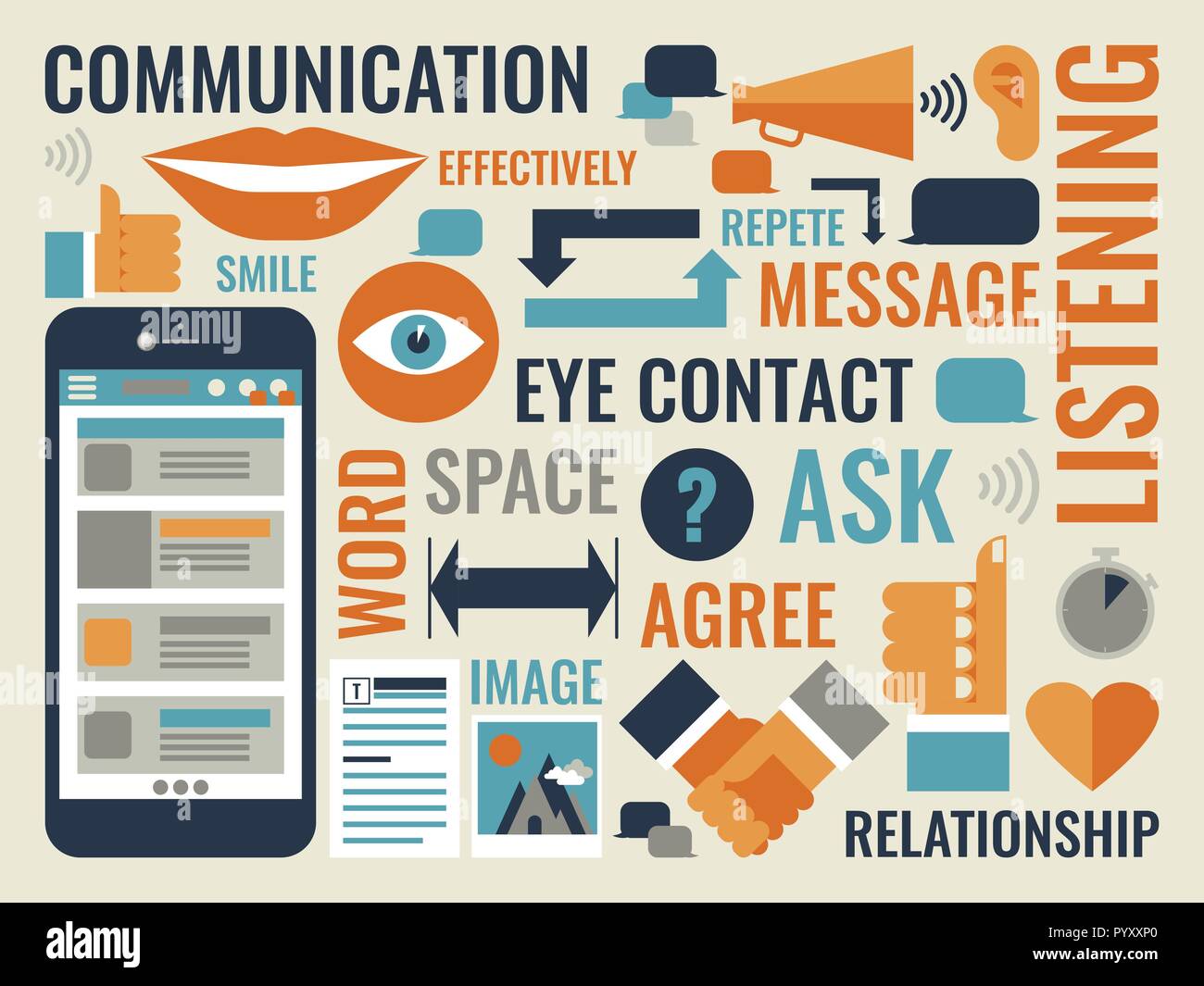Illustration of communication infographic icon and elements concept ... Illustration of communication infographic icon and elements concept ...