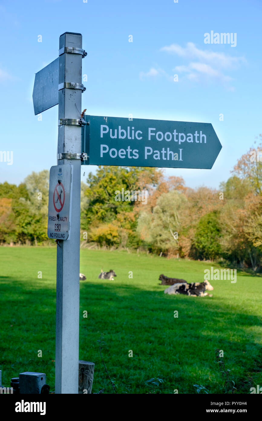 Poets way sign hi-res stock photography and images - Alamy