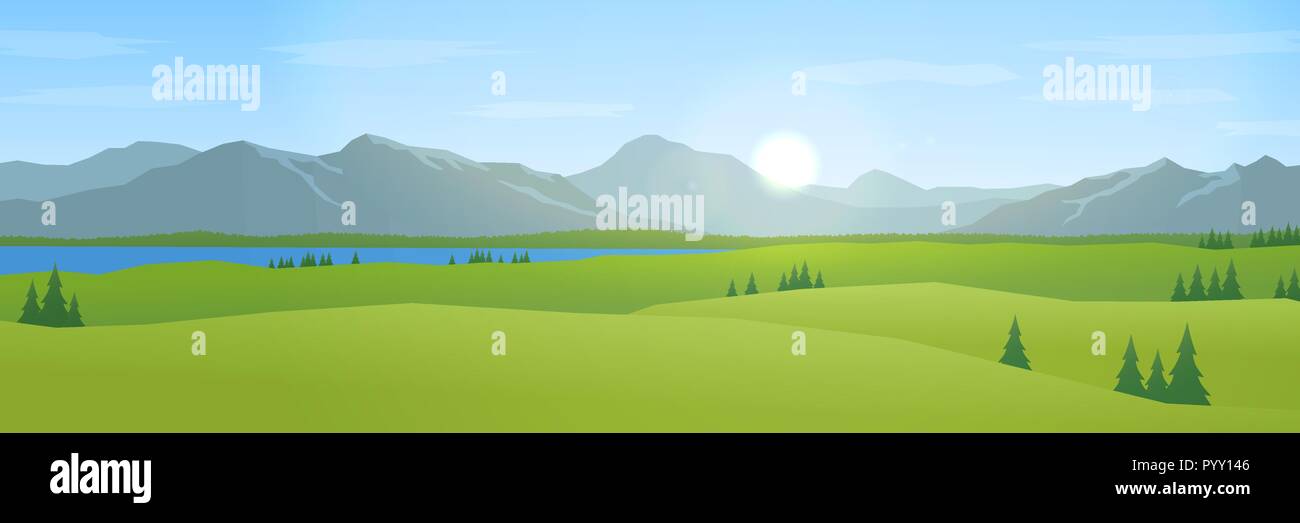 Flat landscape hi-res stock photography and images - Alamy