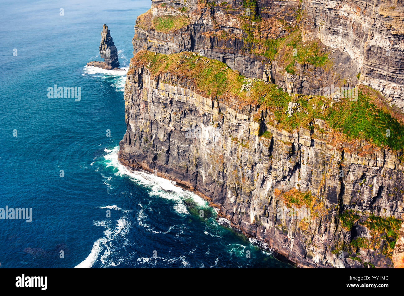 Famous cliffs of Moher in County Clare Ireland Europe. Beautiful ...