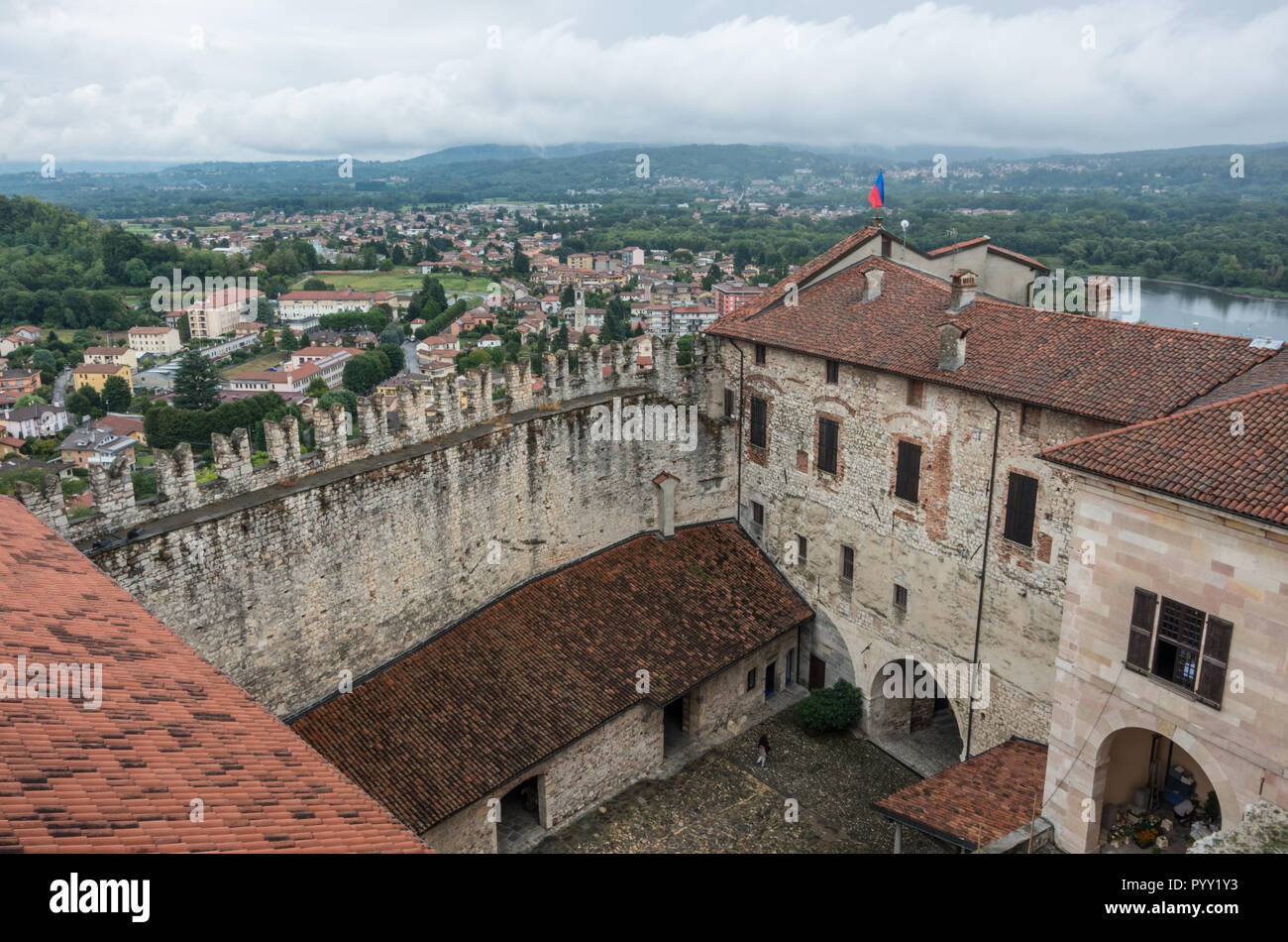 Medieval Rocca di Angera castle, lake Maggiore, Italy Stock Photo - Alamy
