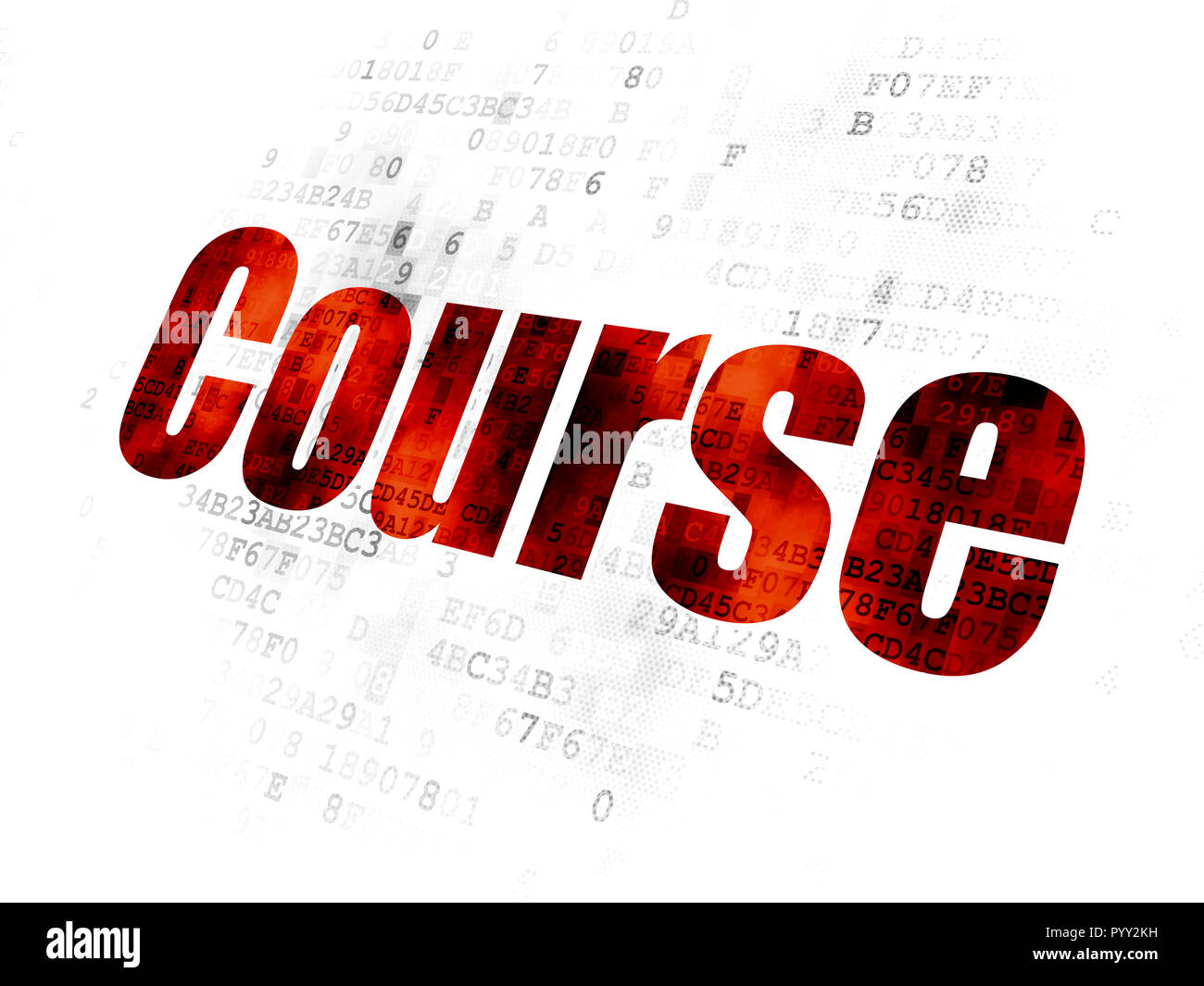 Education concept: Course on Digital background Stock Photo - Alamy