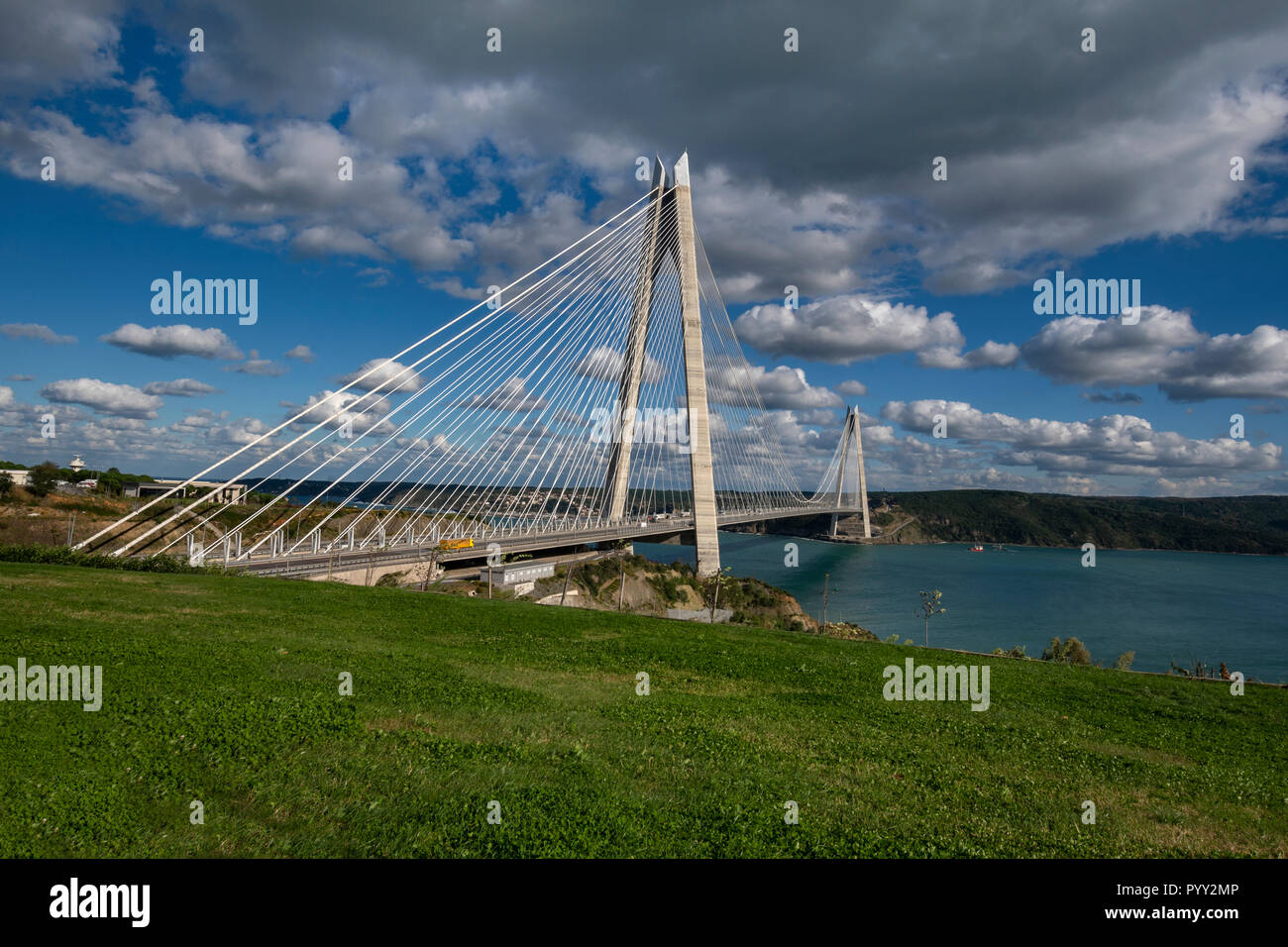 The Yavuz Sultan Selim Bridge in Sariyer District of Istanbul,Turkey ...