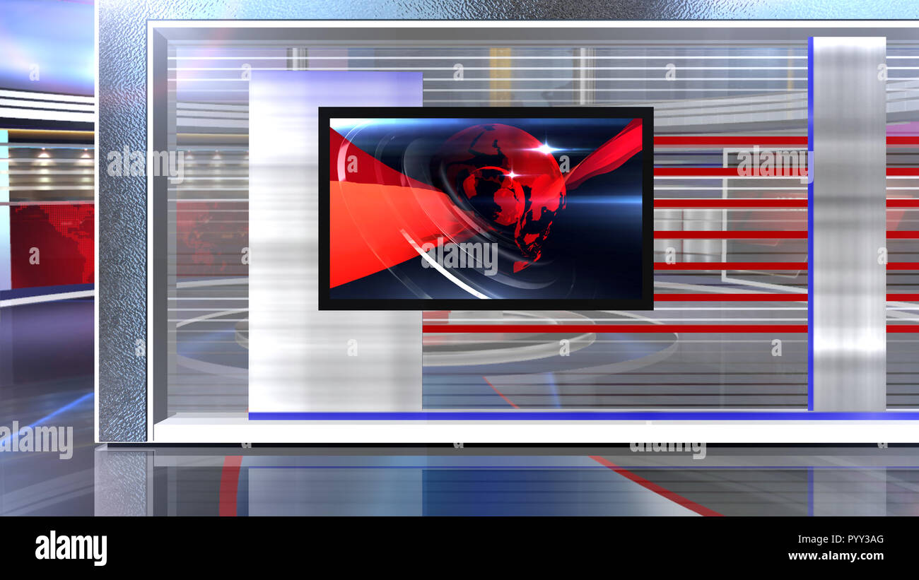 3D rendering Virtual set studio for chroma footage Realize your vision ...